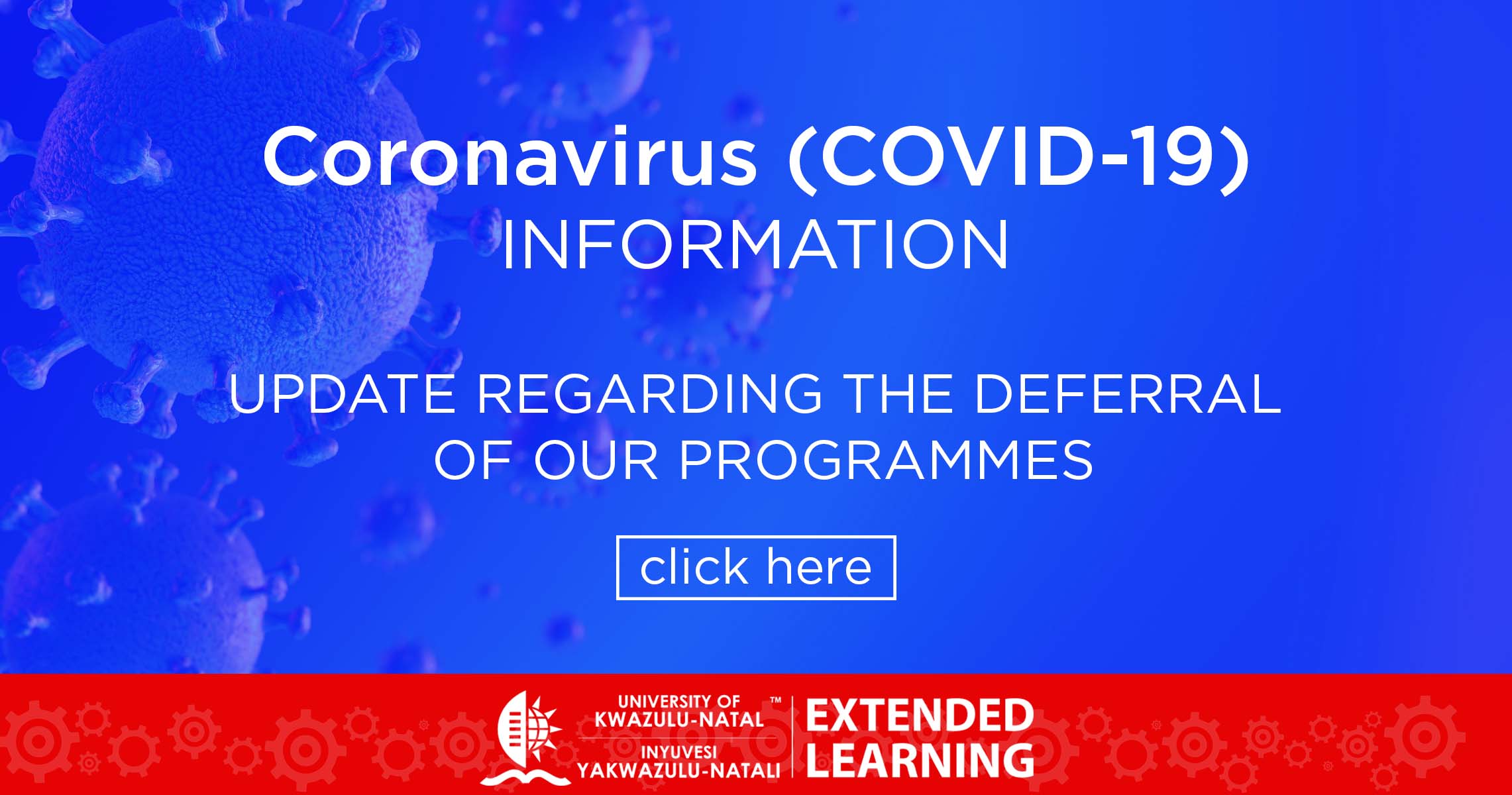 Coronavirus 2019 (COVID-19) Announcement - UKZN Extended Learning (Pty ...